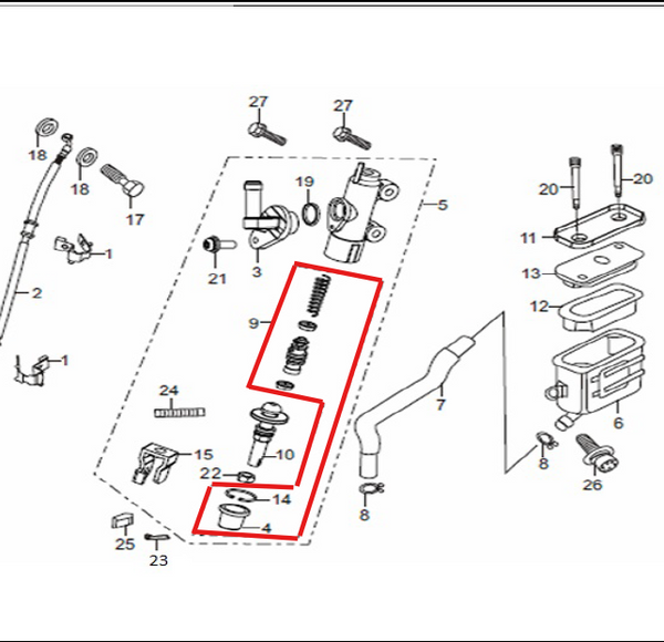 Chupas de Freno Trasero Thriller 150 - Hunk 150 Hero Original | Mundimotos