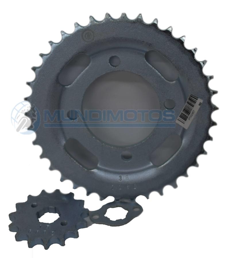 Kit Sprocket Cb 125 Generico Cassarella Nacional (15/38 Dientes ...